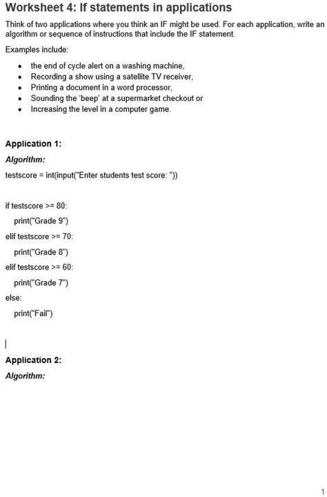 Can Somebody Do An Algorithm 2 For More Python Worksheet 4 If