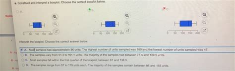 Construct And Interpreta Boxplot Choose The