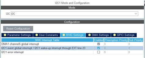 stm32 stm32f4 i2c with dma not working stack overflow