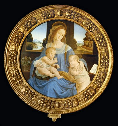Tondo With Madonna Infant Jesus And John The Baptist