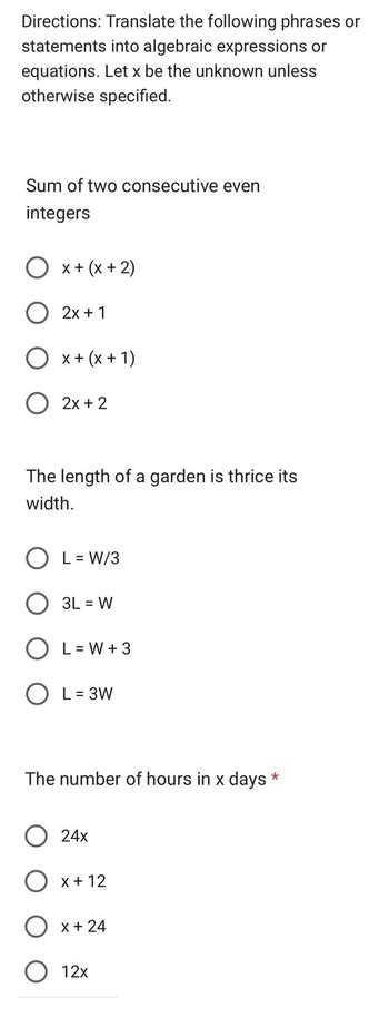 answered sum of two consecutive even integers o x x 2 o 2x 1 o