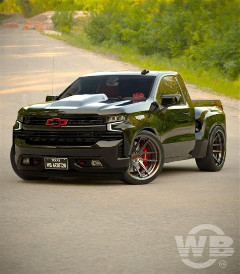 Artist Imagines Hot Rod Chevy Silverado Stepside