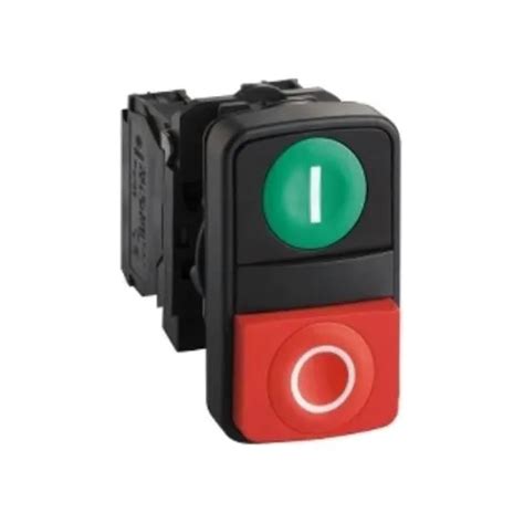 Pulsador Doble Saliente Verde Rojo Na Nc Harmony Schneider Cuotas Sin Inter S