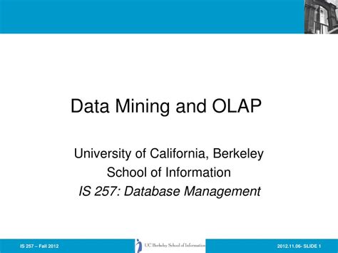 Ppt Data Mining And Olap Powerpoint Presentation Free Download Id3677760
