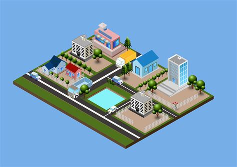 Isometric City Illustration 06