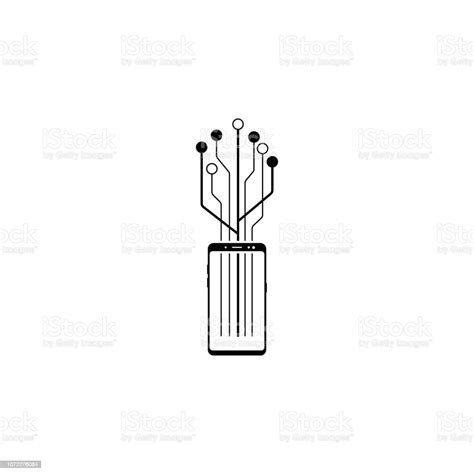 스마트폰 Cpu 웹 사이트 및 모바일 최소한의 평면 디자인에 대 한 칩 벡터 아이콘 Cpu에 대한 스톡 벡터 아트 및 기타 이미지 Cpu 개념 데스크탑 컴퓨터