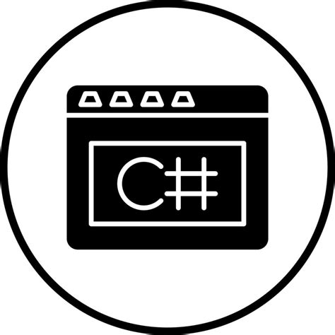 Vector Design C Sharp Vector Icon Style Vector Art At Vecteezy