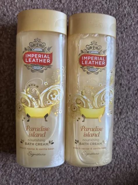 2x Imperial Leather Paradise Island Peach Nectar And Vanilla Bean Bath