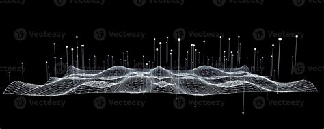 3d Rendering Big Data Visualization Digital Data Threads Plot Network