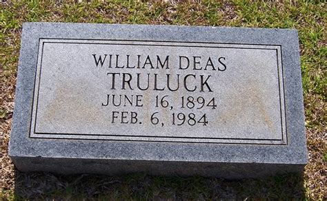 William Deas Truluck 1894 1984 Find A Grave Memorial