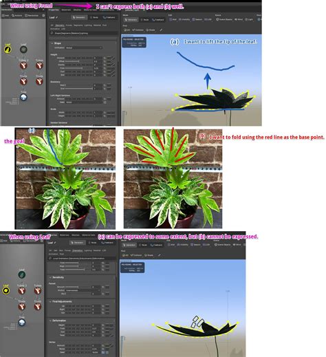 How To Achieve The Bending Of Palmate Leaves Speedtree Unity