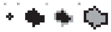 Binary Dilation And Erosion A 3x3 Cross Structuring Element Se