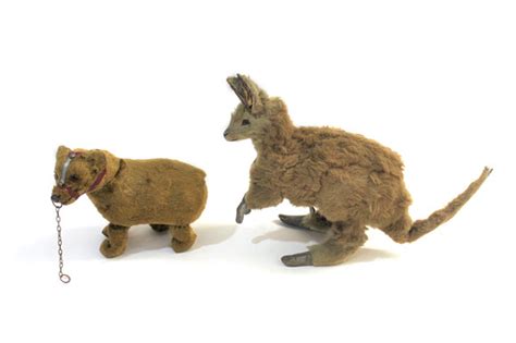 Vintage Clockwork Dancing Bear And Clockwork Kangaroo Toys Toys Auctionet