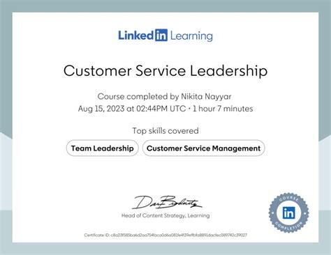 Nikita Nayyar On Linkedin Certificate Of Completion