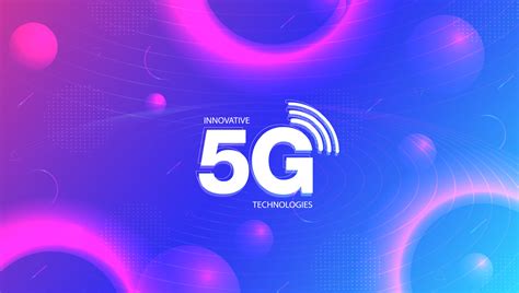5g Wireless Internet Connection Network Background High Speed Data Communication Concept Or