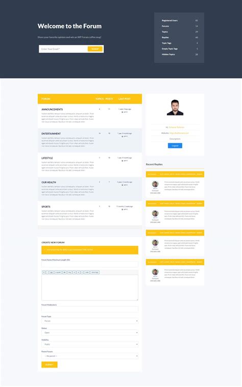 bbpress forum form addons for elementor page builder