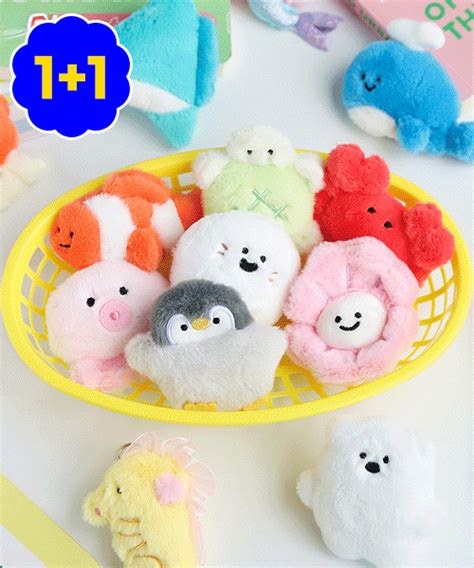 🔥1 1 할인 특가🔥 바다 친구 피규어 냉장고 자석 인형 마그넷 장난감 애착 귀여운 인테리어 소품 봉제 수집 미니 고래 문어 펭귄 거북이 에이블리