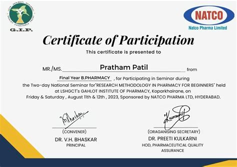 Pratham Patil On Linkedin I Am Pleased To Share That I Recently Had
