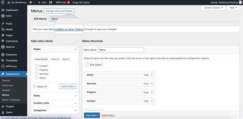 How To Create A Wordpress Dropdown Menu 5 Methods Siteground Kb
