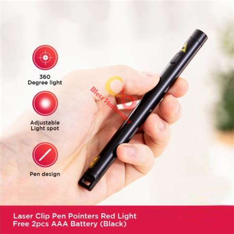 Laser Pointer Presentasi Deli Pen Laser Merah Penunjuk Laser Lazada