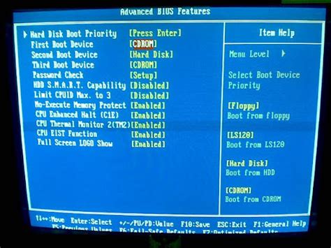 Bios Mengatur First Boot Sharing Ilmu Yuk