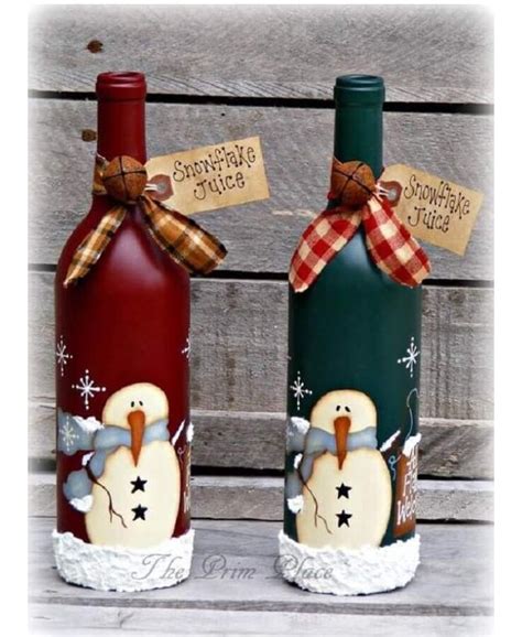 Pin De Miriam Sanches En Decoração P Natal Navidad Botellas
