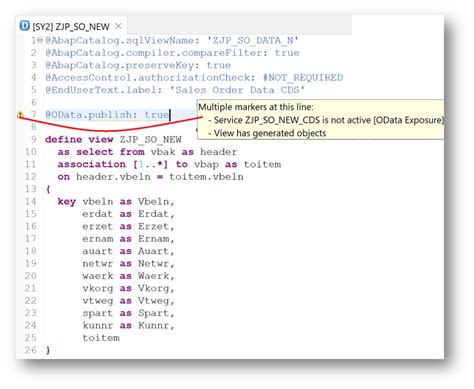 Building Odata Services 24 Cds View With Odatapublish Discovering Abap