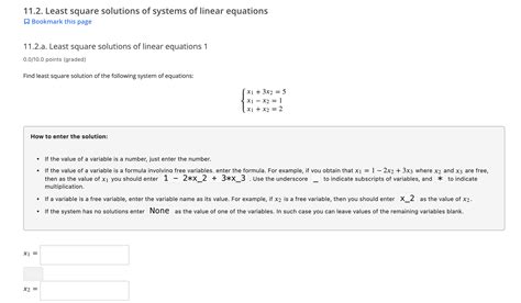 Solved Least Square Solutions Of Systems Of Linear Chegg Com