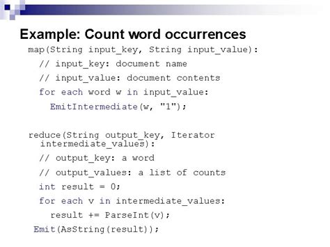 Map Reduce Hadoop Implementation Outline Map Reduce Overview