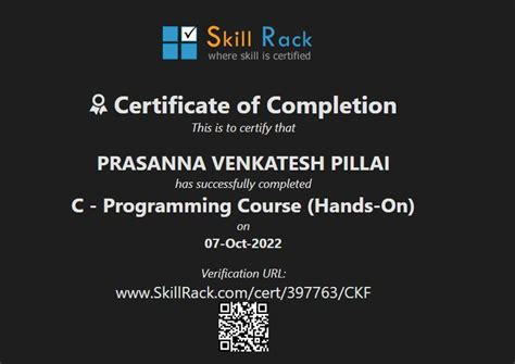 Prasanna Venkatesh Pillai On Linkedin Skillrack C Programming Fridayflow Coding