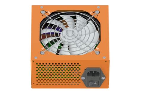 Orange Power Supply Unit Stock Illustration Illustration Of Cooler