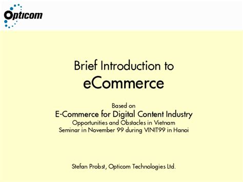 Ecommerce Intro Title Slide