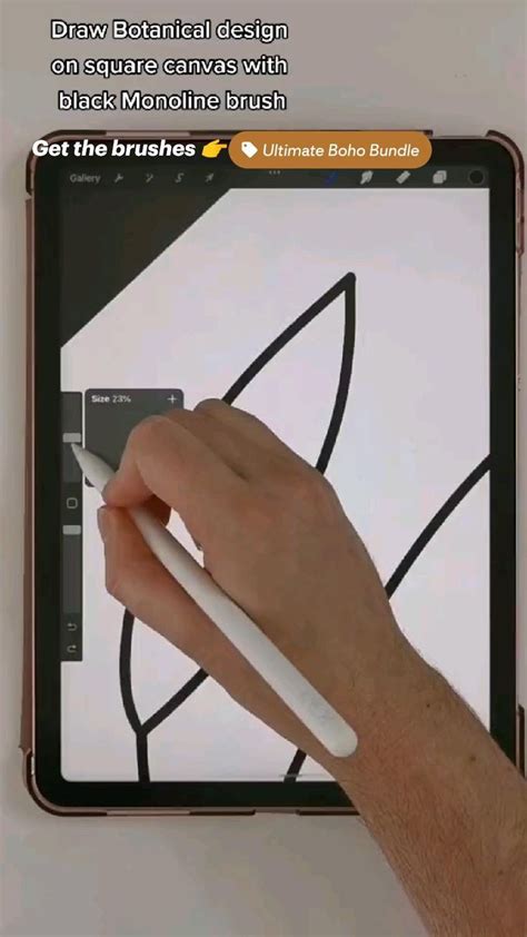 Botanical Procreate Stamp Tutorial Procreate Brush Tutorials Digital Art Boho Art In 2022