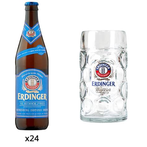 Erdinger Oktoberfest 24 Pack Alcohol Free Wheat Beer With Free Stein