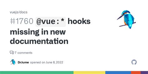 `vue` Hooks Missing In New Documentation · Issue 1760 · Vuejsdocs