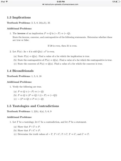 Solved The Inverse Of An Implication P