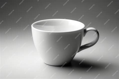 Premium AI Image | White Cup On White Background Generative AI