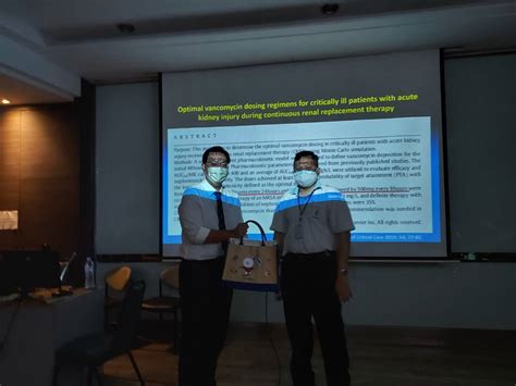 บรรยายในหัวข้อ Drug Dosing In Dialysis Patient Faculty Of Pharmacy