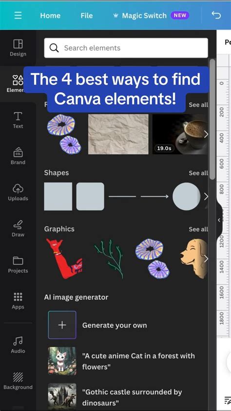 Best Ways To Find Canva Elements Canvas Learning Canva Tutorial Canvas