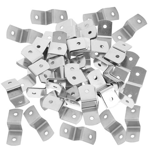 50pcs Z Shape Photo Frame Fasteners Offset Canvas Clips For Tabletop