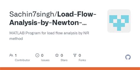 Github Sachin7singhload Flow Analysis By Newton Raphson Method Matlab Program For Load Flow