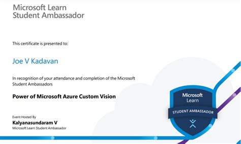 Microsoftazure Ai Customvision Machinelearning Microsoftlearn Joe V Kadavan