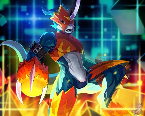 Digimon Flamedramon By Zeitzbach On Deviantart