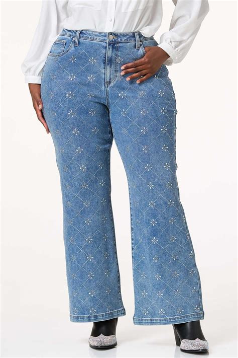 Bedazzled Jeans Plus Size