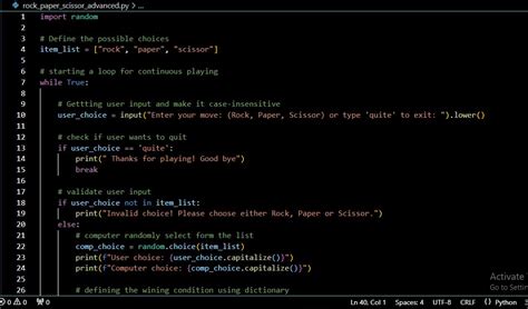 Python Programming Learning Gamedevelopment Rockpaperscissors