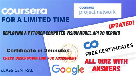 Deploying A Pytorch Computer Vision Model Api To Heroku Week 1 All Quiz Answers Coursera