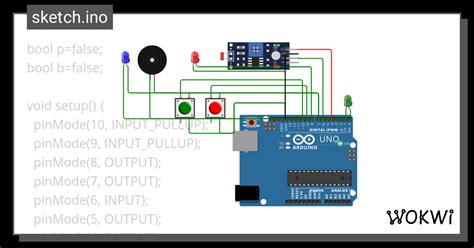 Laser Alarm Wokwi Esp32 Stm32 Arduino Simulator