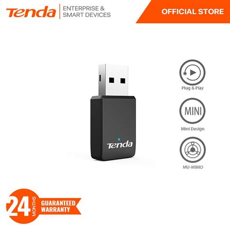 Tenda U Ac Dual Band Auto Install Usb Adapter Mu Mimo English Version Shopee Philippines