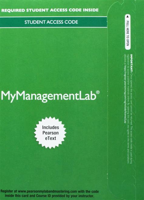 Mylab Management With Pearson Etext Access Card For Developing Management Skills