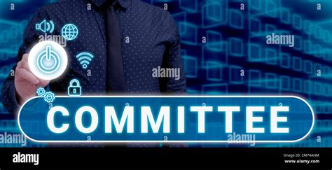Text Caption Presenting Committee Concept Meaning Group Of People Appointed For A Specific
